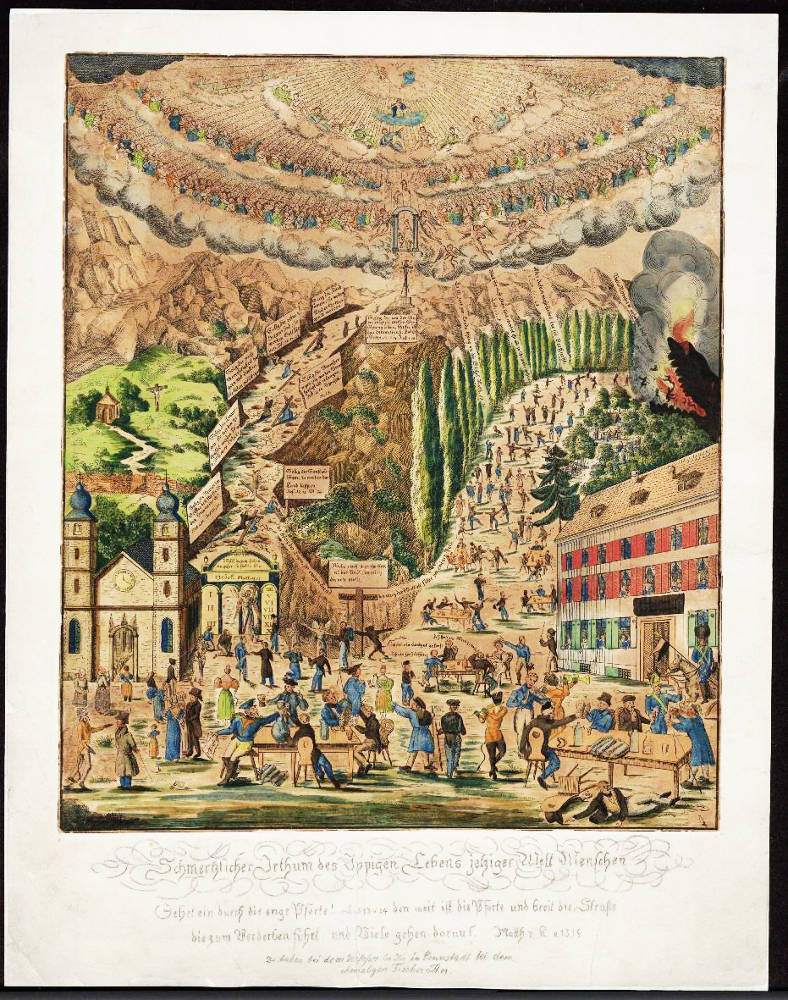 Das Bild - Der breite und der schmale Weg