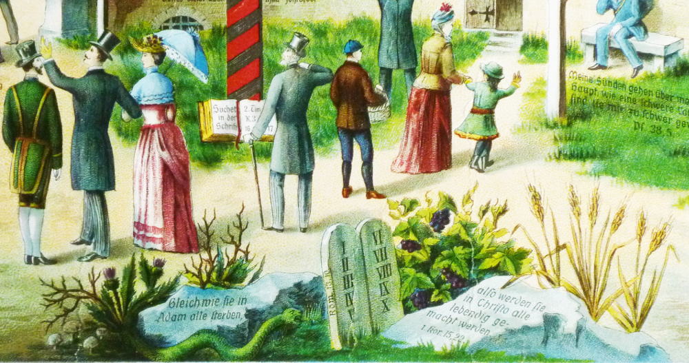 Das Bild - Der breite und der schmale Weg